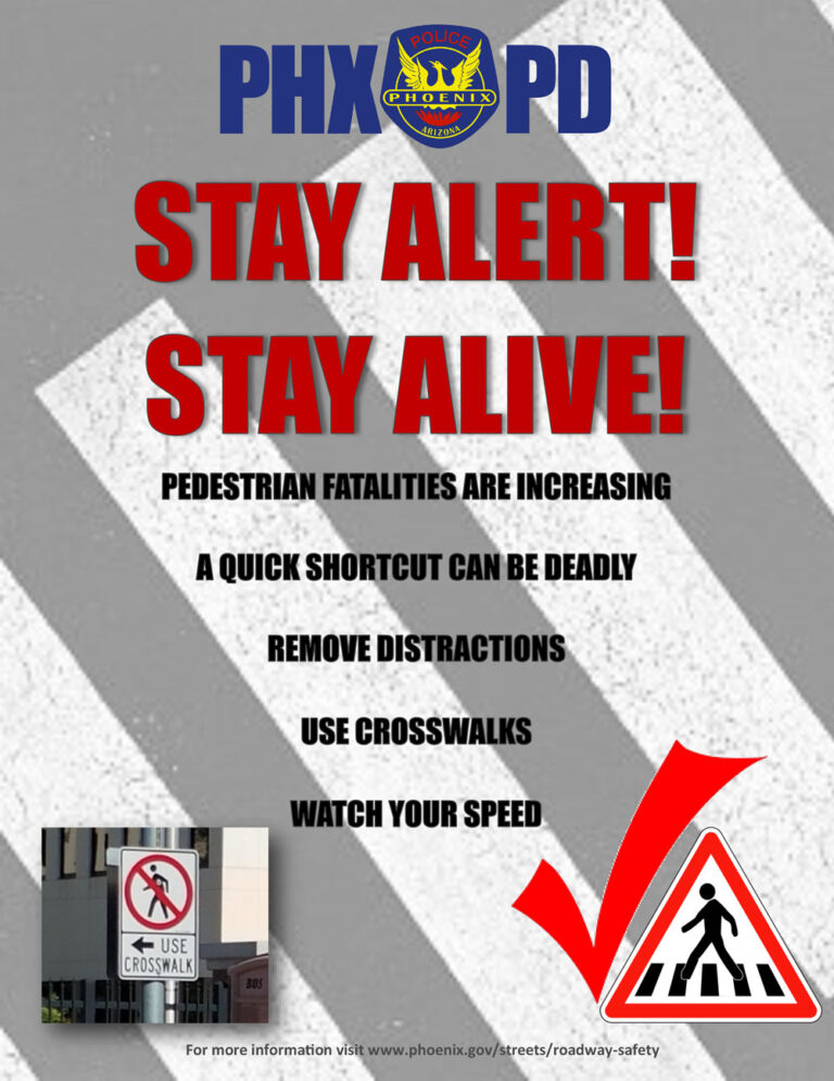 Stay Alert Stay Alive Campaign – Phoenix Block Watch Advisory Board